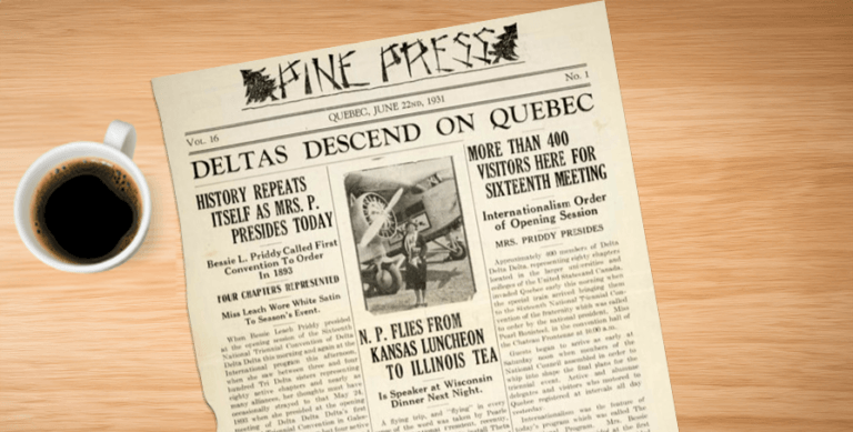 The History of the Pine Press: Read All About It! - Tri Delta